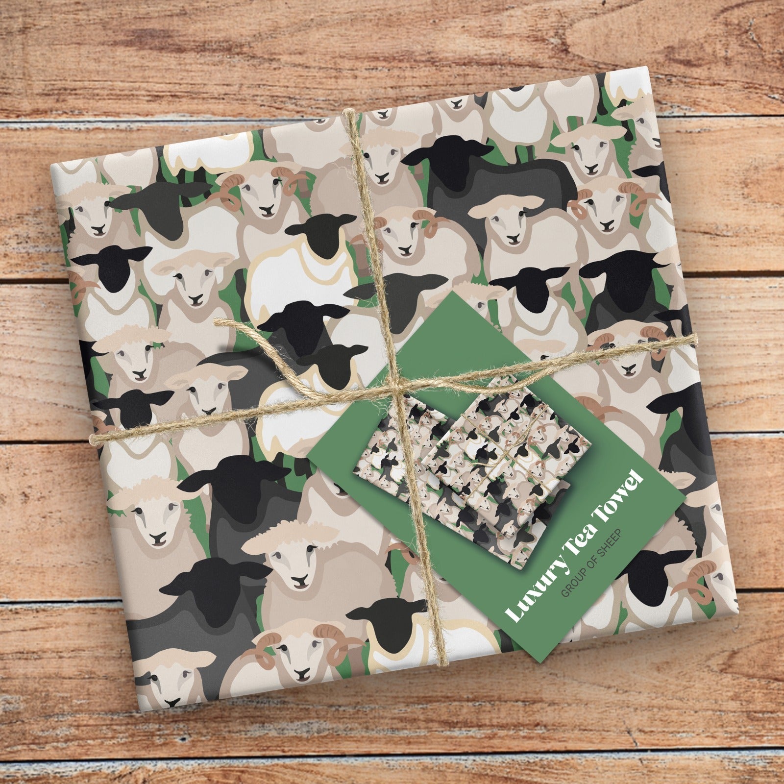 Group Of Sheep Tea Towel – Max Rocks