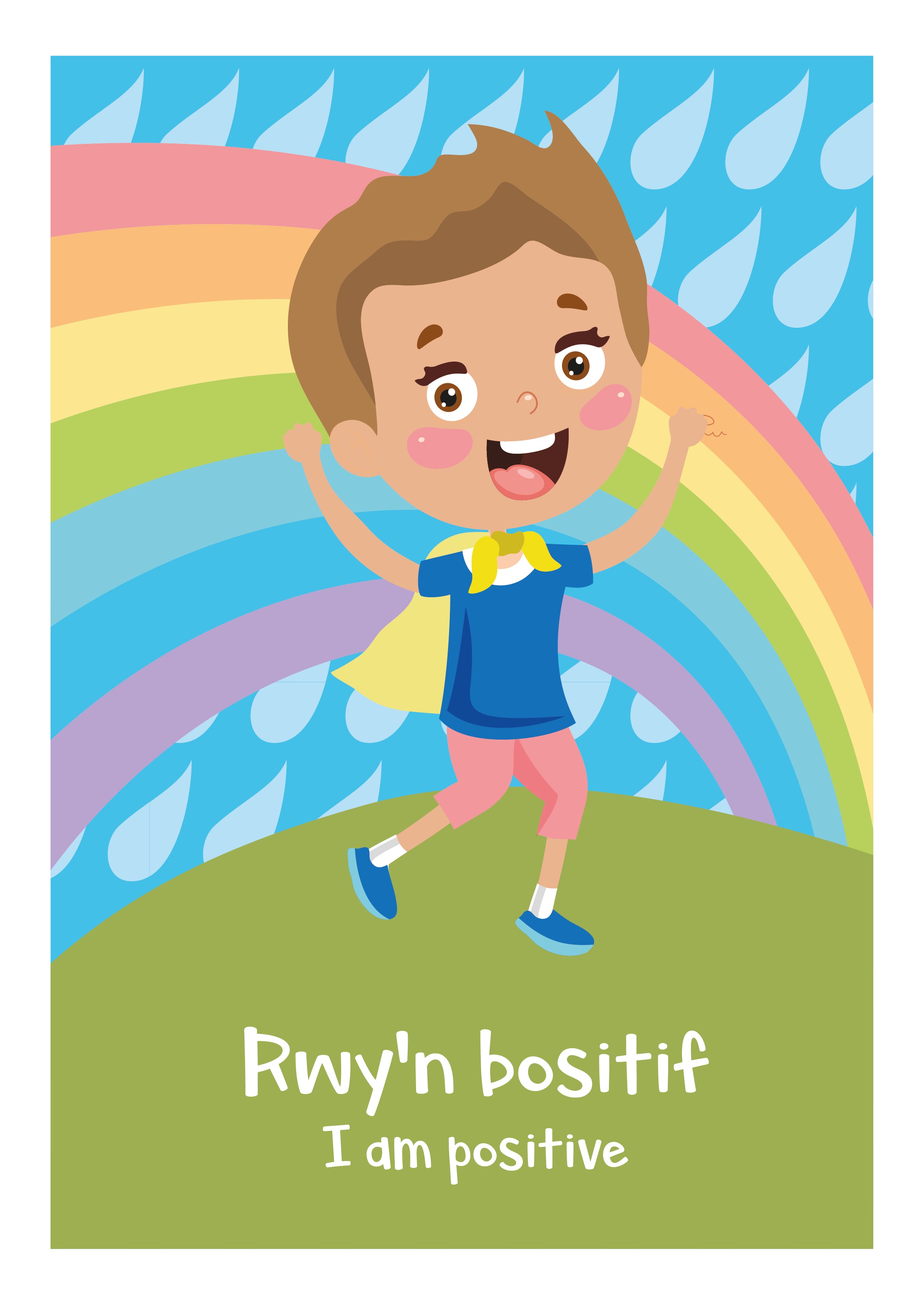 I AM POSITIVE - A4 Bilingual Welsh and English Affirmation Prints – Max ...
