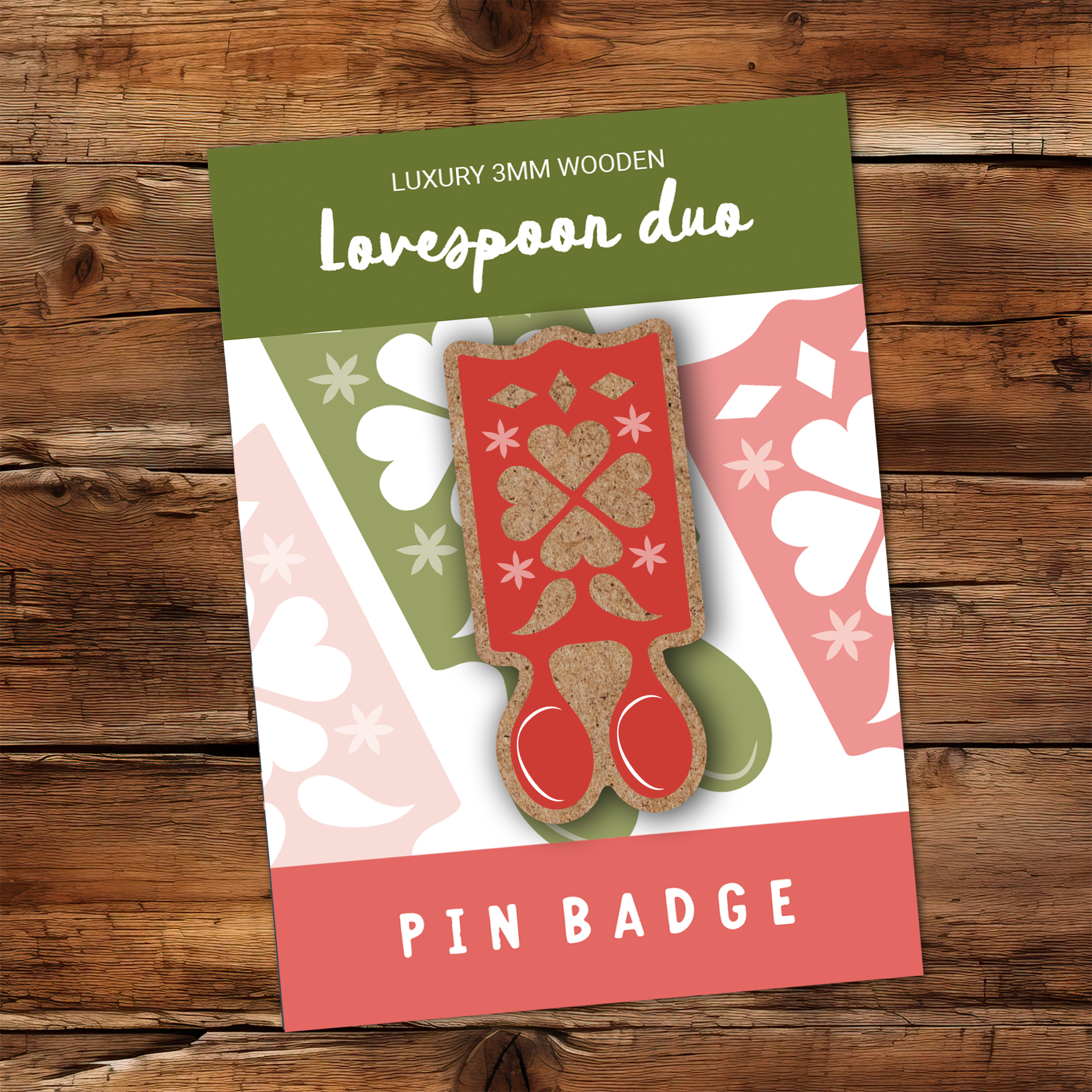 Lovespoon duo Pin Badge – Max Rocks