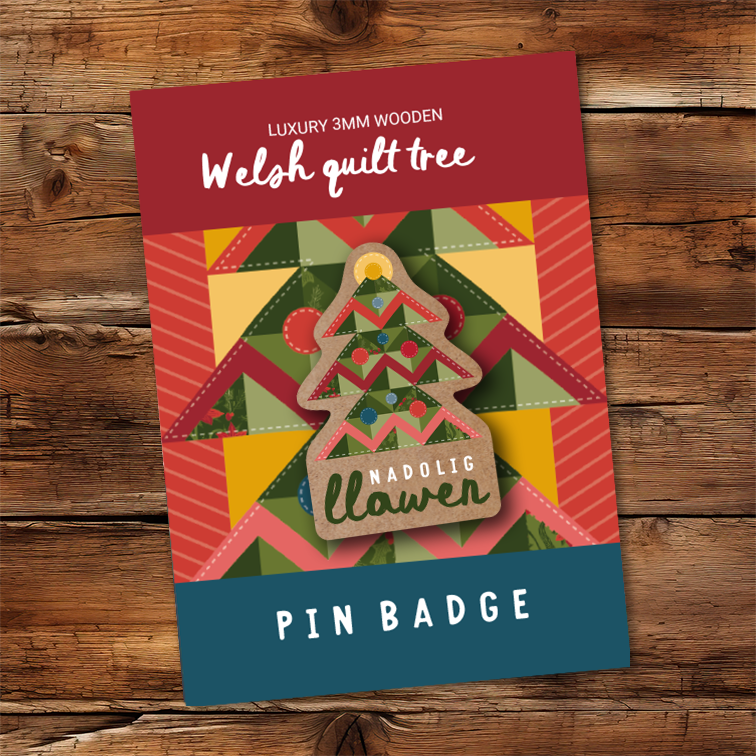 Welsh quilt tree Pin Badge – Max Rocks