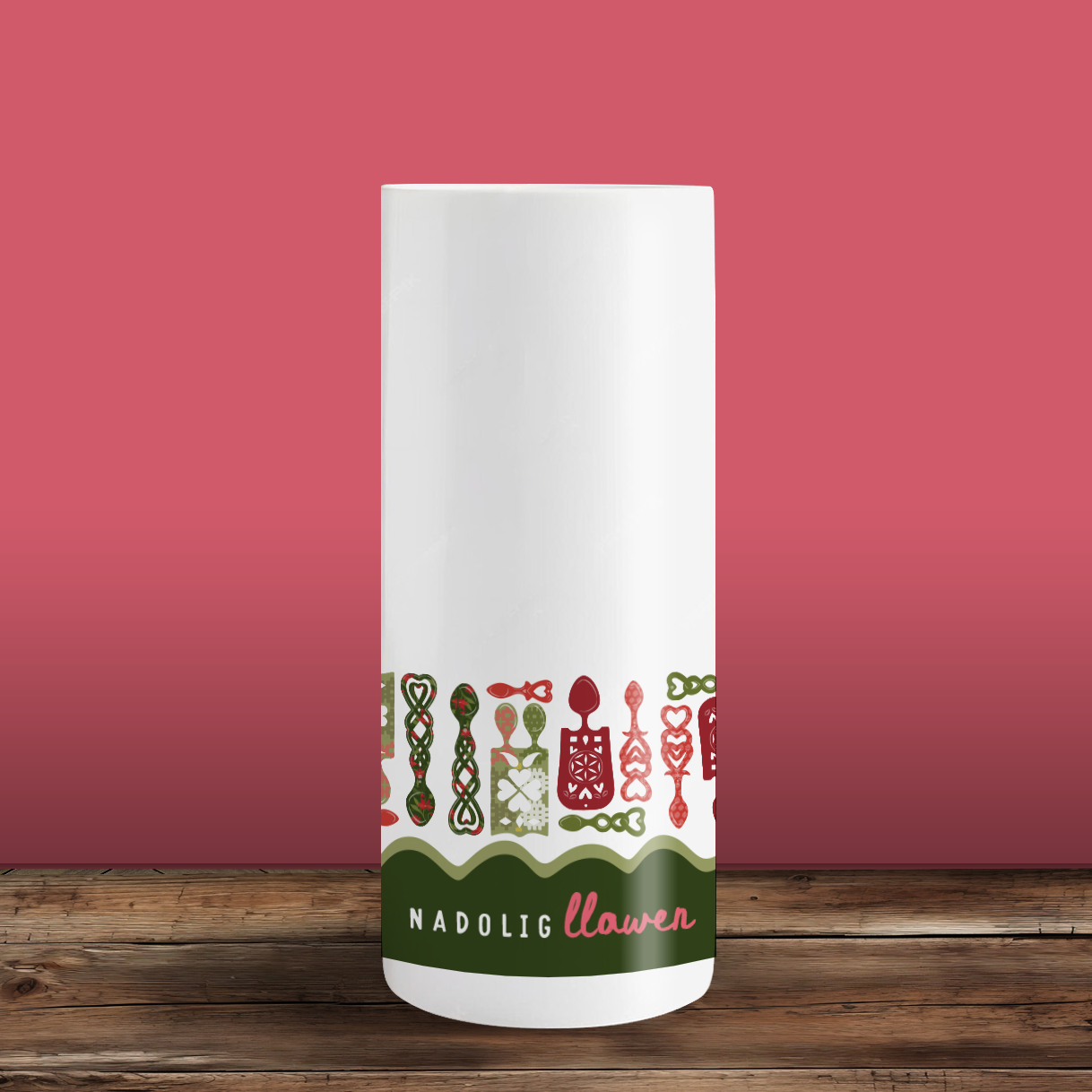 Christmas lovespoons Tall Vase – Max Rocks