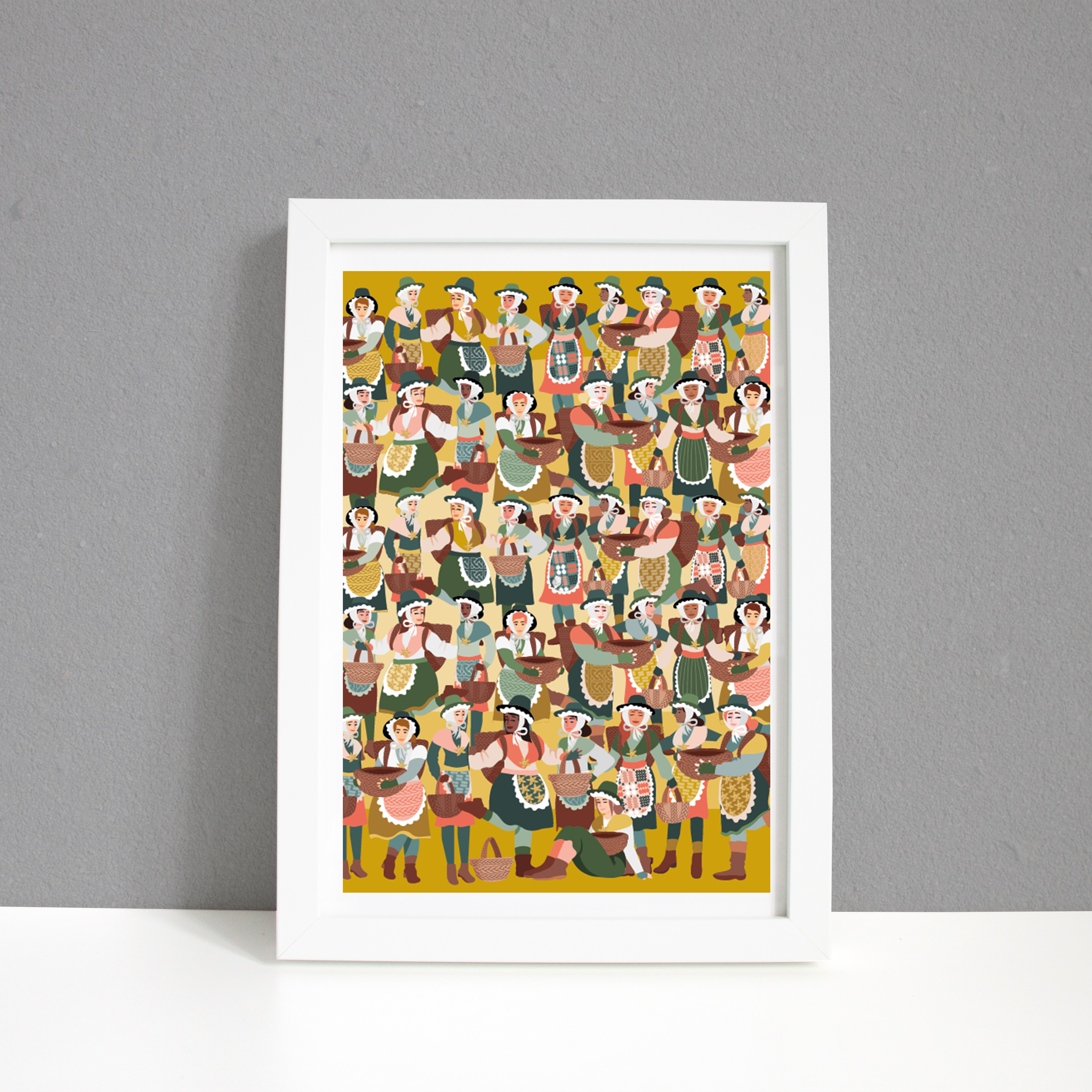 Cockle Pickers A4 Print / Framed and Unframed – Max Rocks