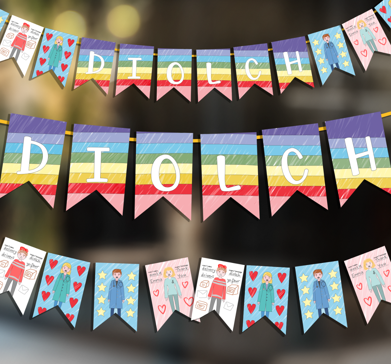 FREE Downloadable Baneri Diolch / Thank you Banner – Max Rocks